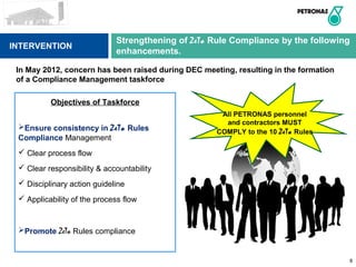 Strengthening of ZeTo Rules Compliance by Petronas Chemical | PPT