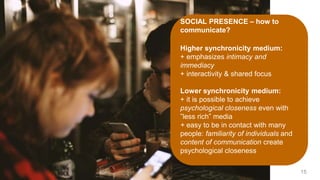 Strengthening social ties via ict in the organization | PPTX
