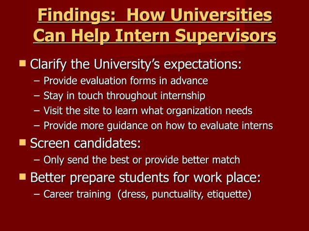 Strengthening the internship performance review for slideshare | PPT ...