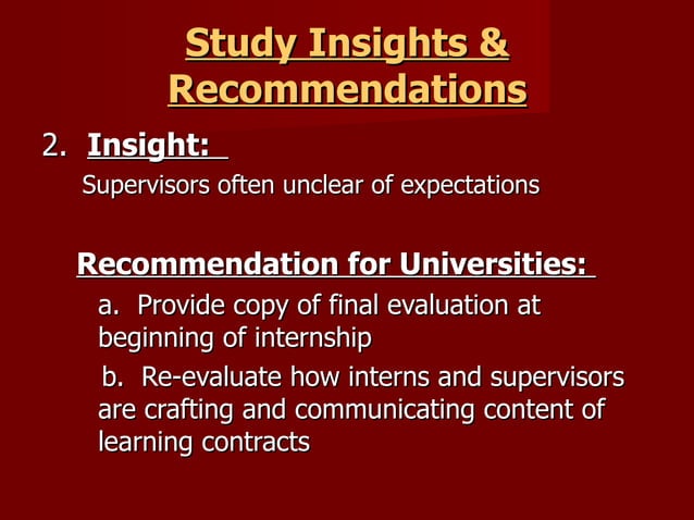 Strengthening the internship performance review for slideshare | PPT ...