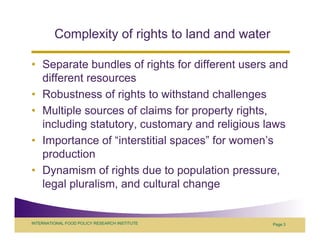 Strengthening Womens Property Rights: The Key to Food Security | PDF