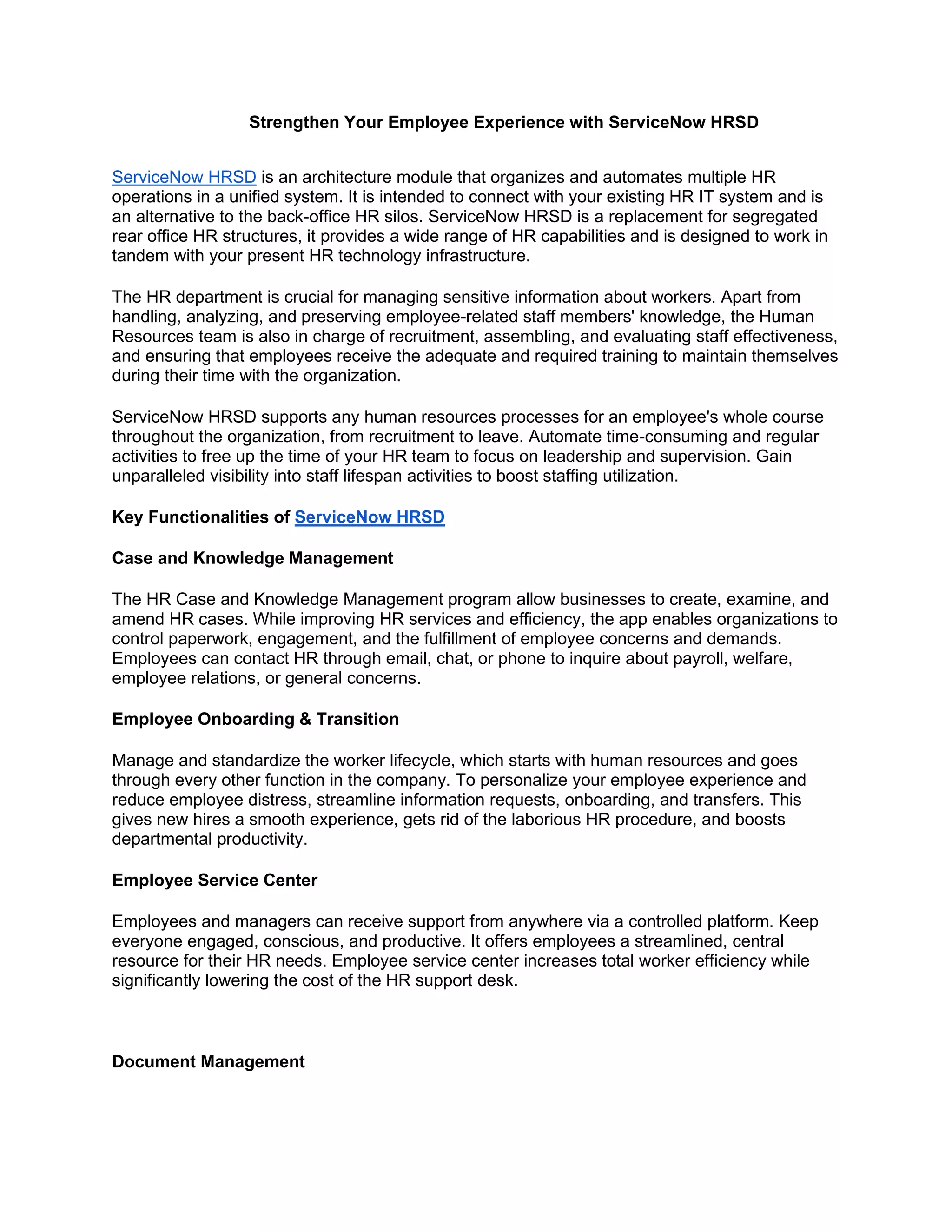 Strengthen Your Employee Experience with ServiceNow HRSD.pdf