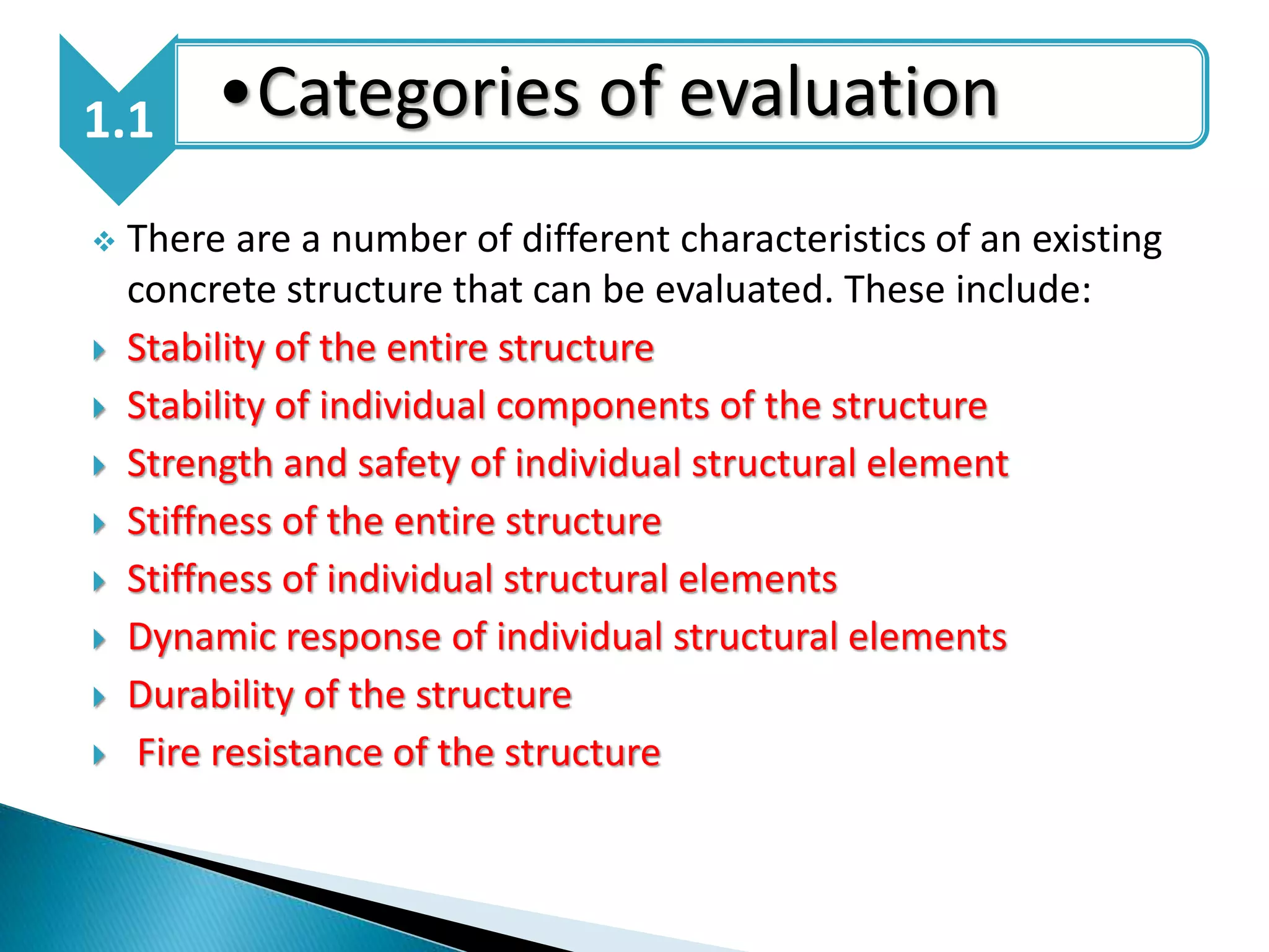 Strength evaluation of existing structures | PPTX
