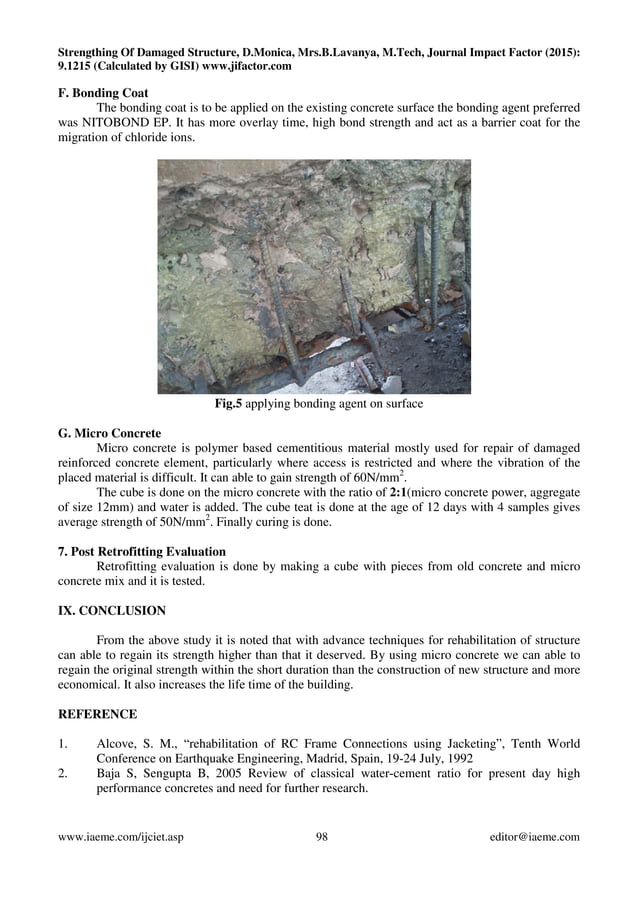 STRENGTHING OF DAMAGED STRUCTURE | PDF