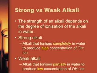 Strength Of Acid And Alkali | PDF