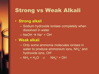 Strength Of Acid And Alkali | PDF