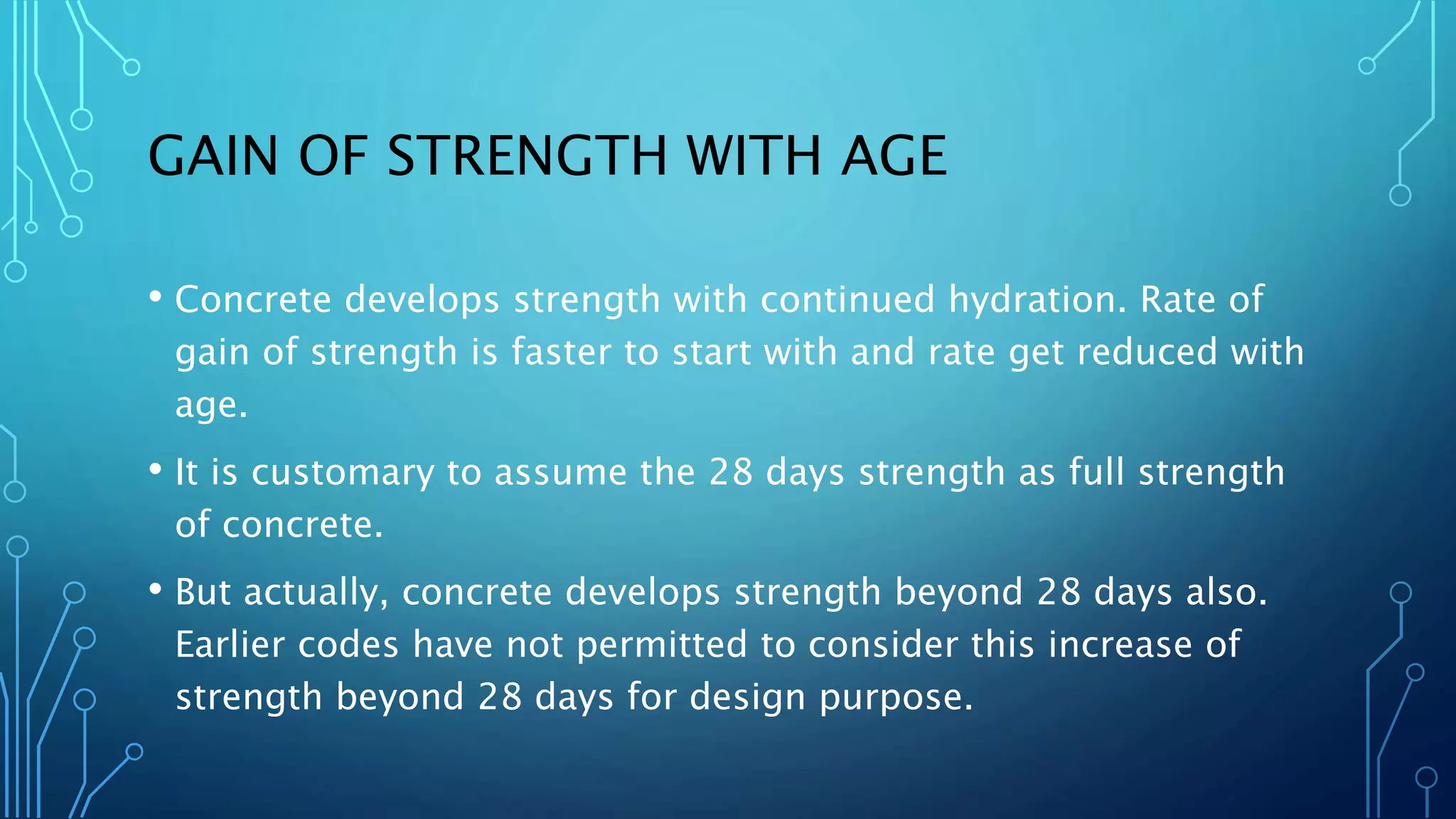 Strength of concrete (for civil engineering) | PPTX