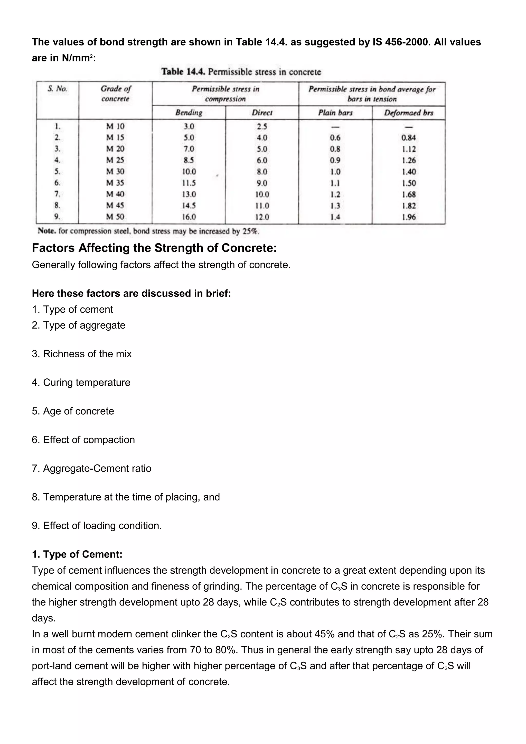 Strength of concrete | PDF