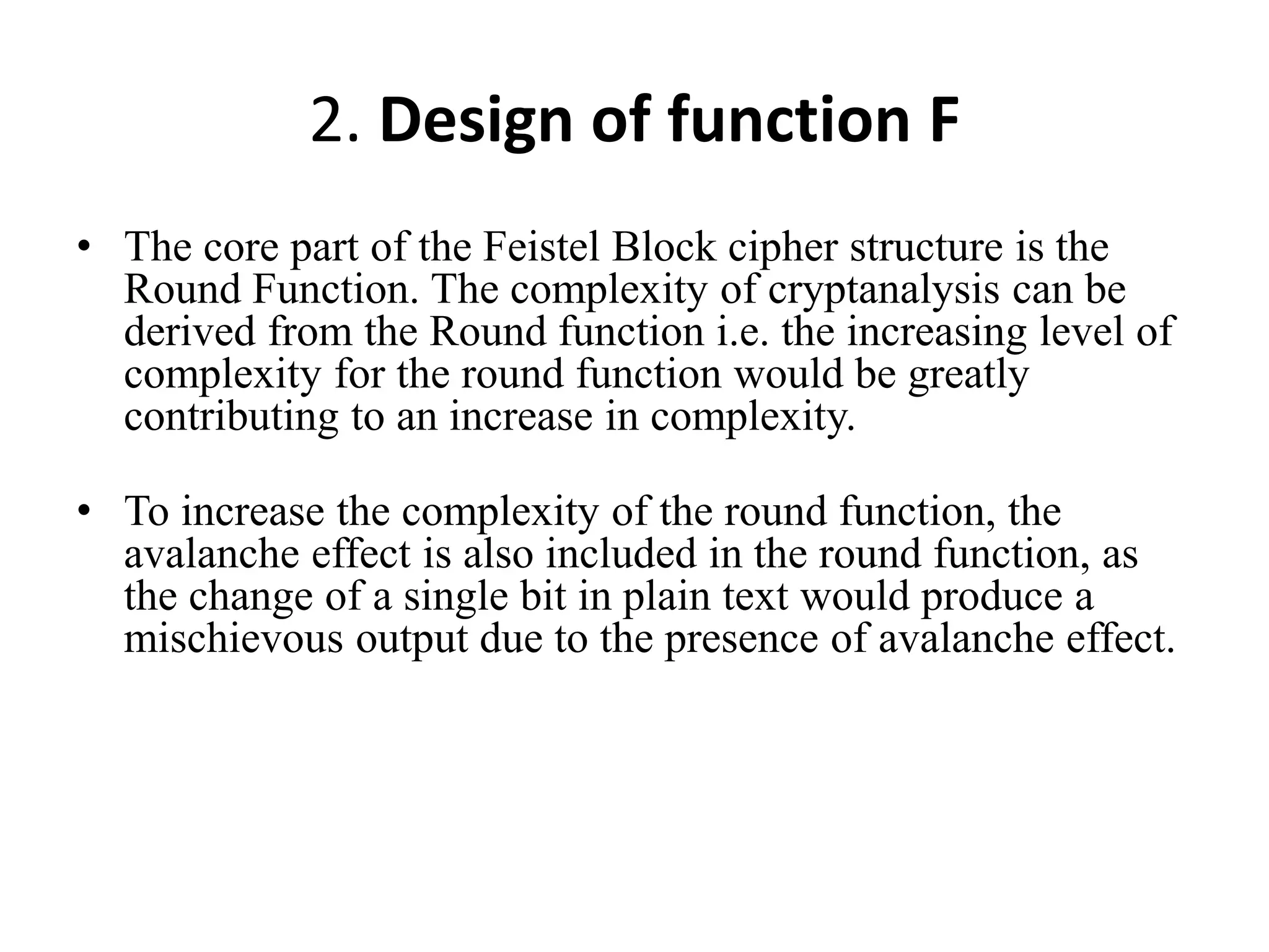 Strength of des & block cipher principle | PPTX