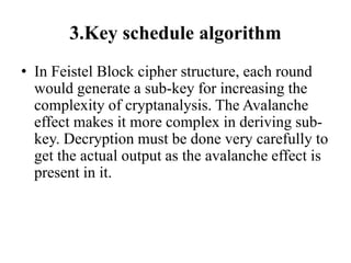 Strength of des & block cipher principle | PPT