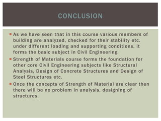 Strength of materials | PPTX
