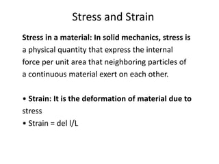 Strength of materials | PPT