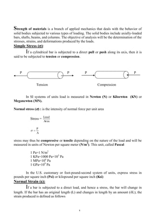 Strength of materials | PDF