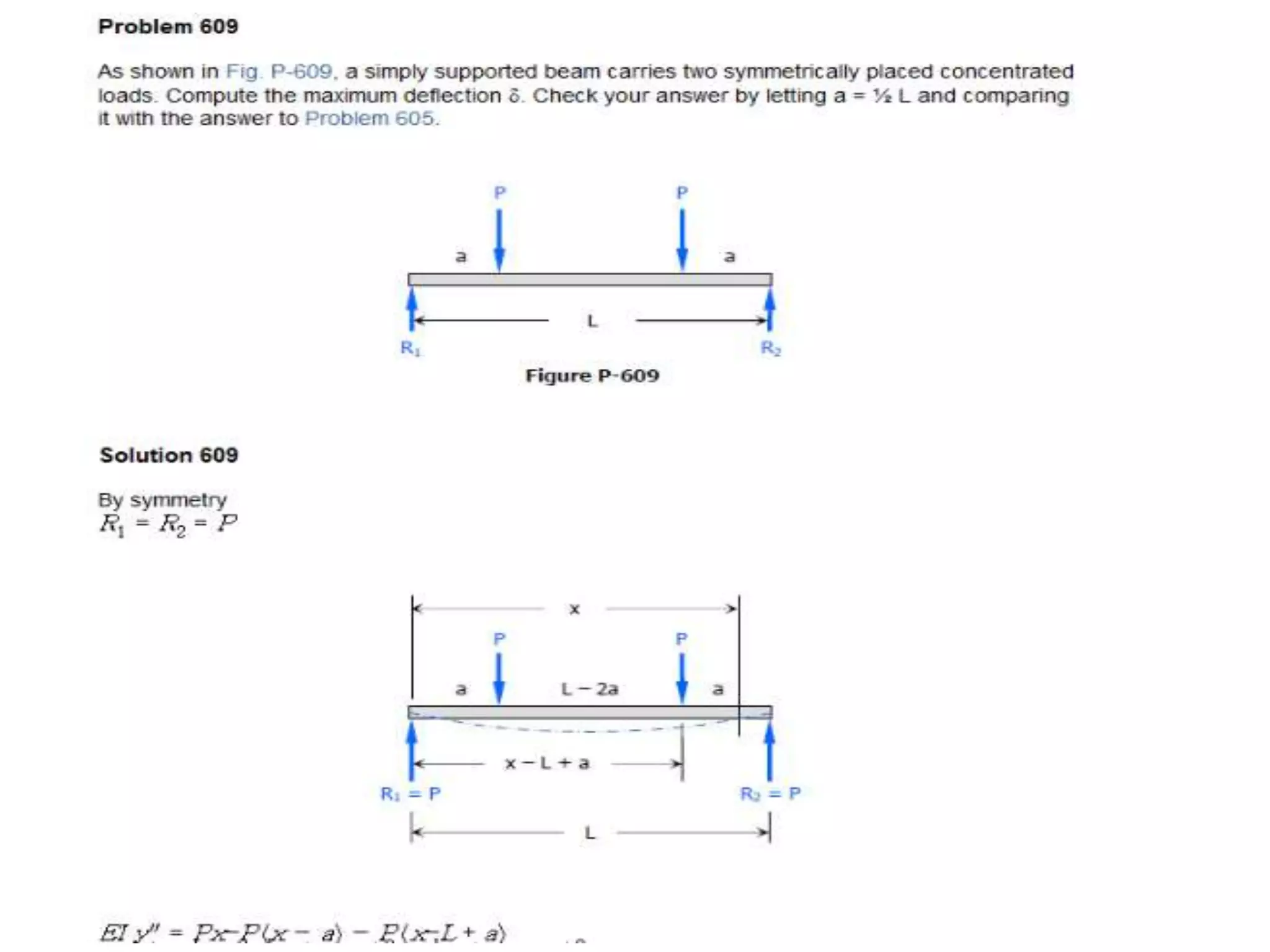 Chap#6 Beam Deflections solutions | PPTX