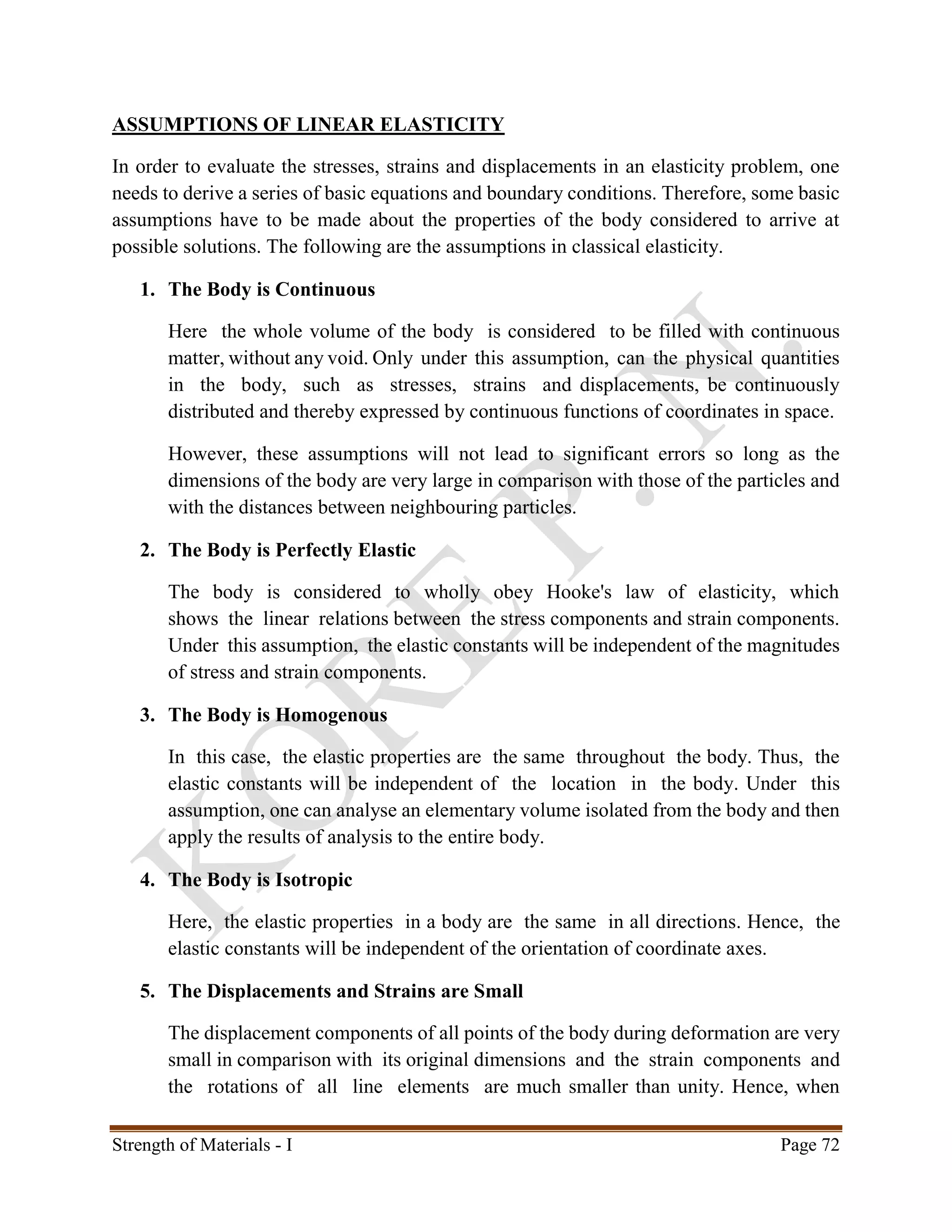 Strength of materials_I | PDF
