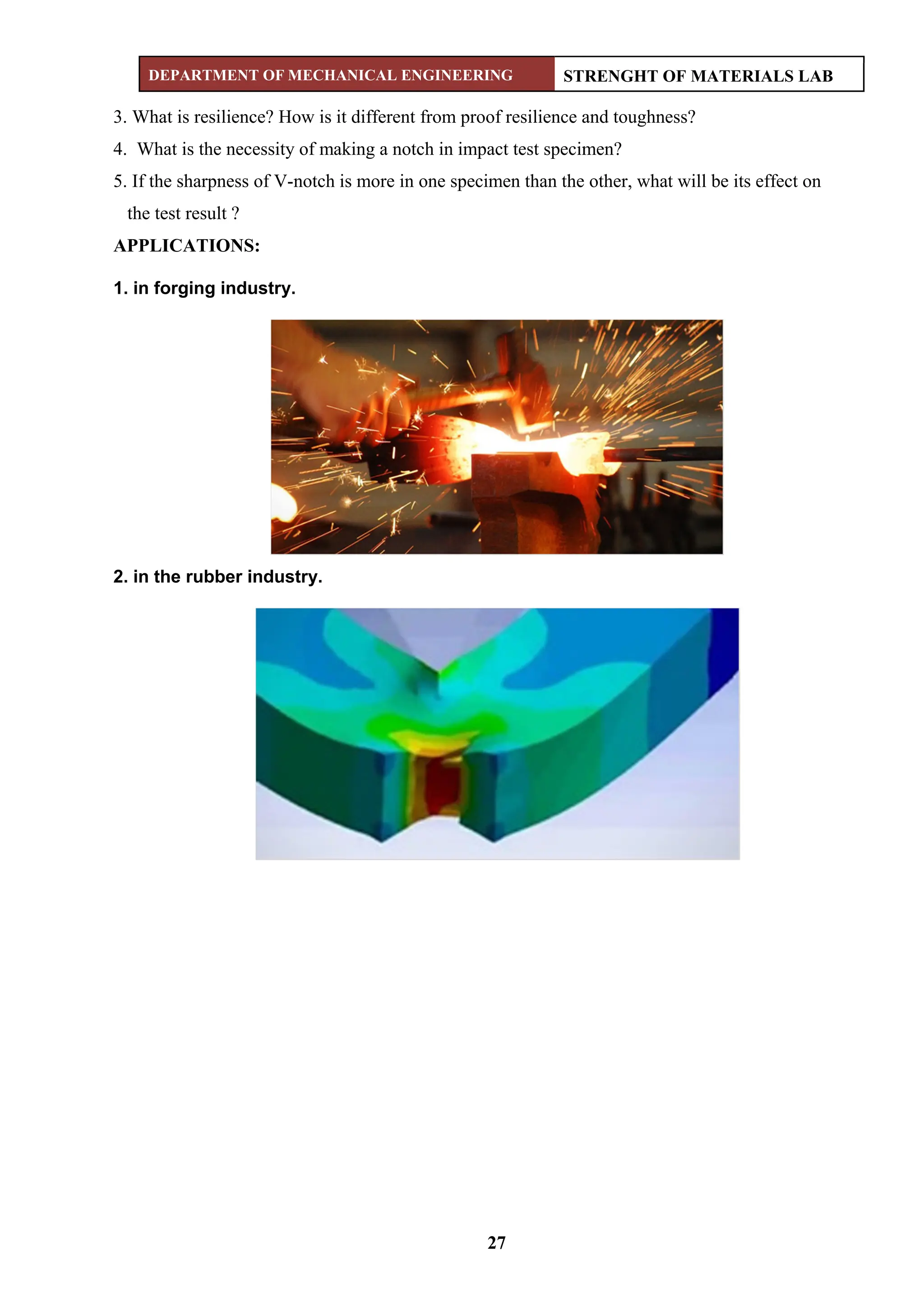 Strength of Materials Lab Manual Strength of Materials Lab ...