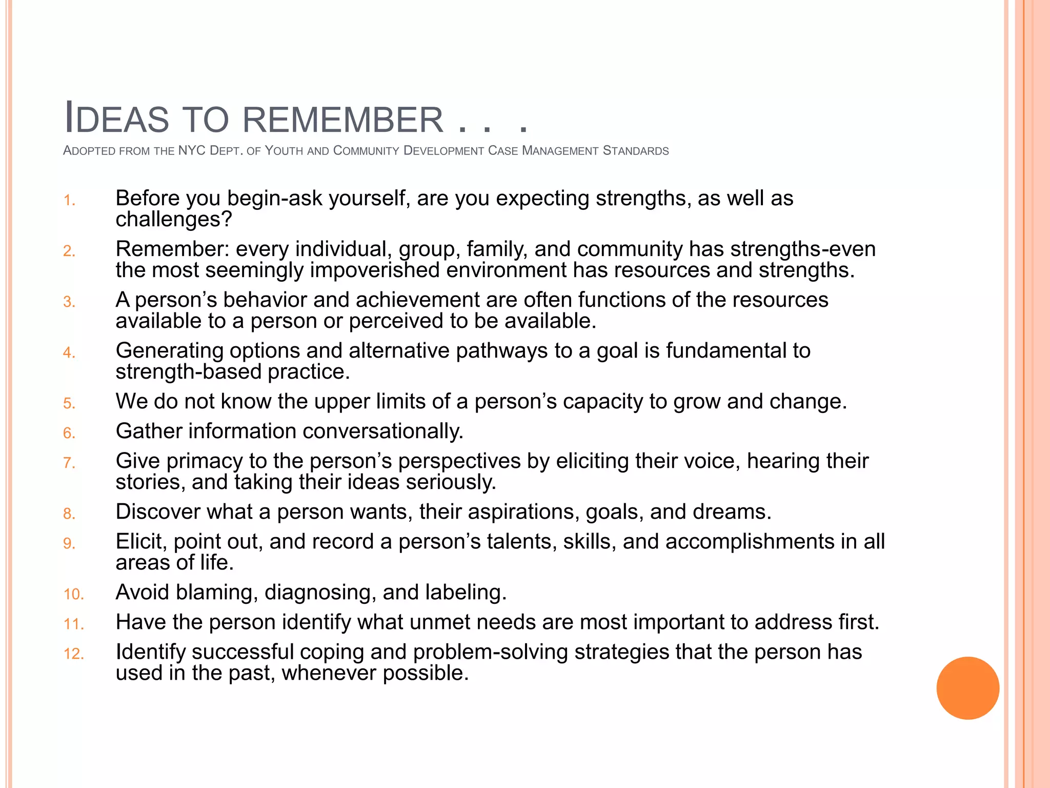 Strengths-based case managment | PPTX