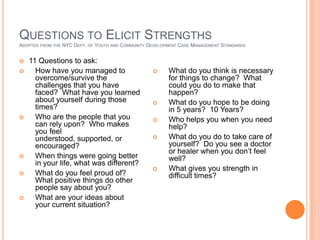 Strengths-based case managment | PPTX