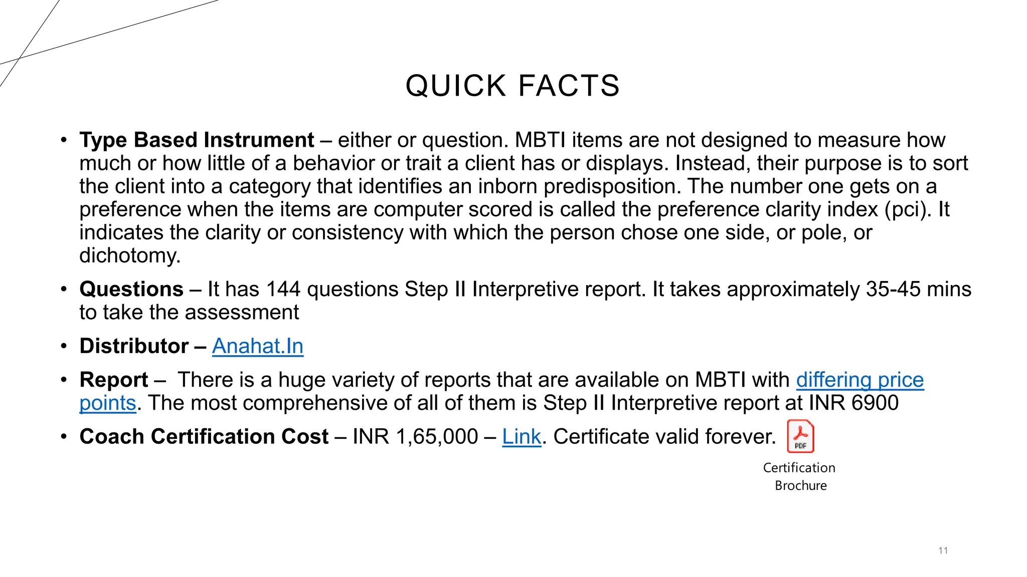Strengths and MBTI Overview for beginners | PPTX