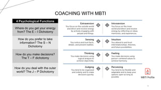 Strengths and MBTI Overview for beginners | PPTX