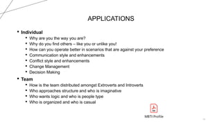 Strengths and MBTI Overview for beginners | PPTX