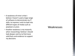 Strengths and weaknesses | PPTX