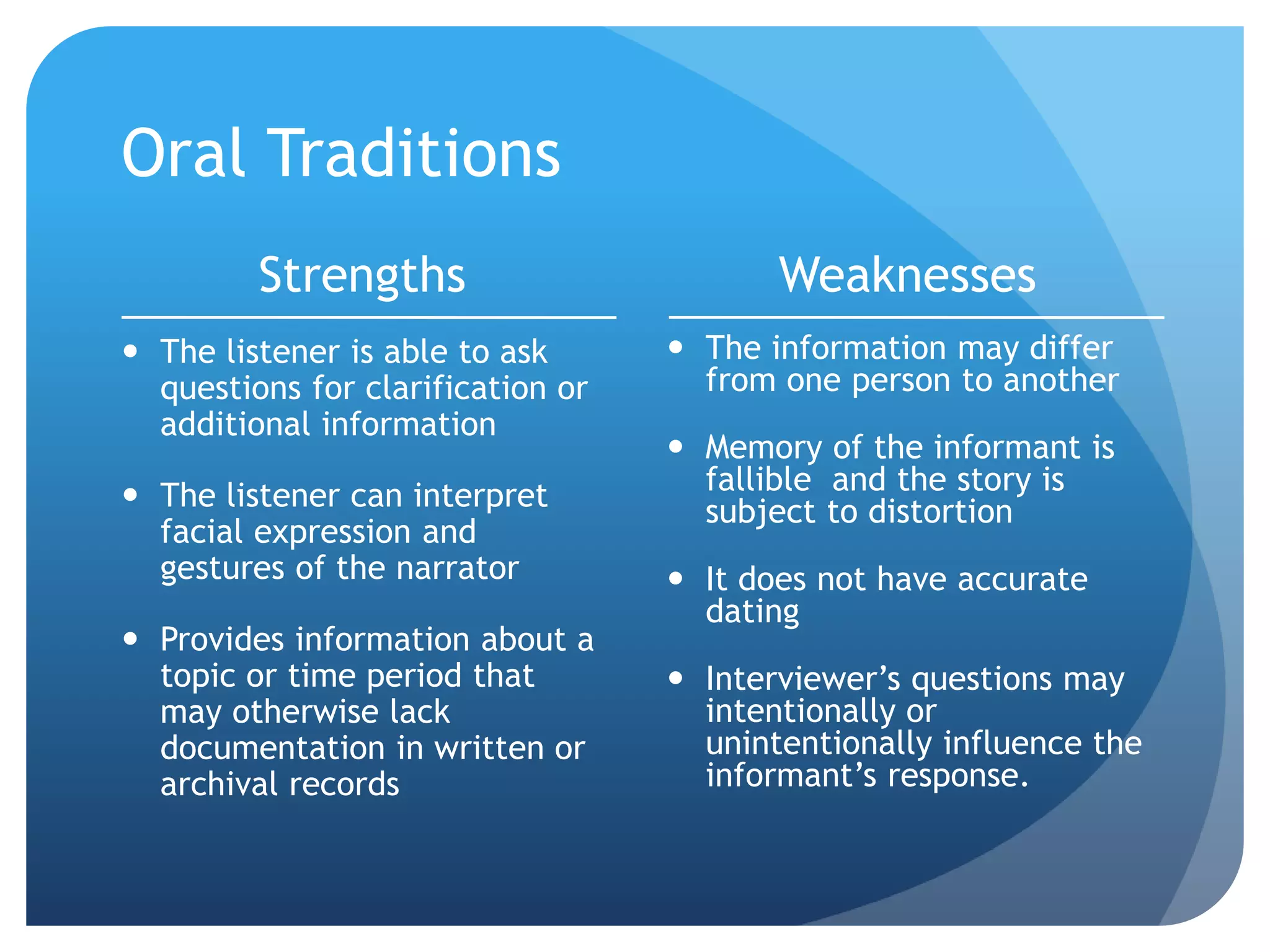 Strengths and weaknesses of sources | PPTX