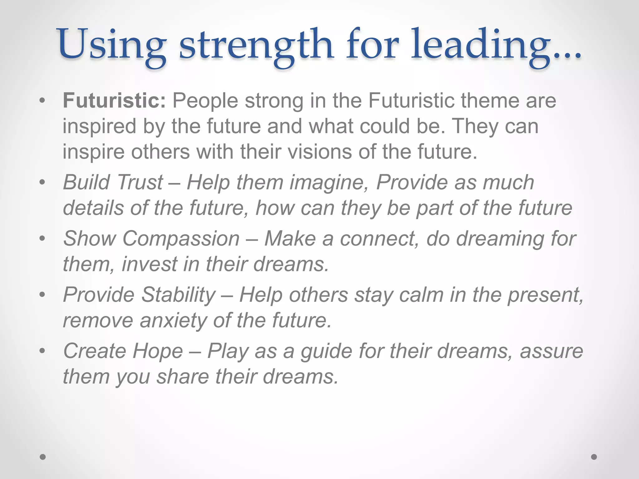 Strengths based leadership # 2 | PPTX