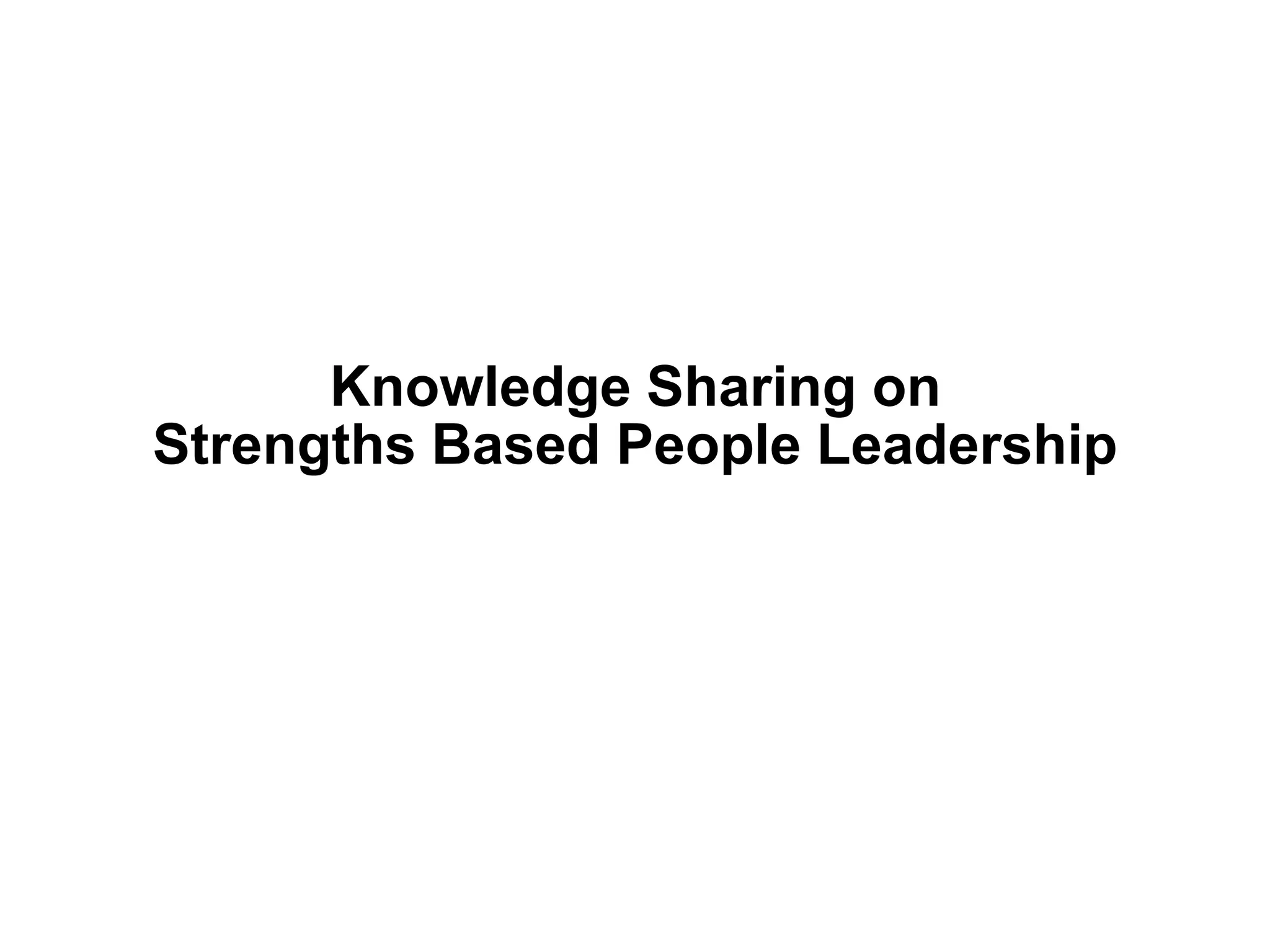 Strengths based leadership | PPTX