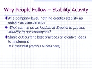 Strengths Based Leadership Managers Workshop | PPT