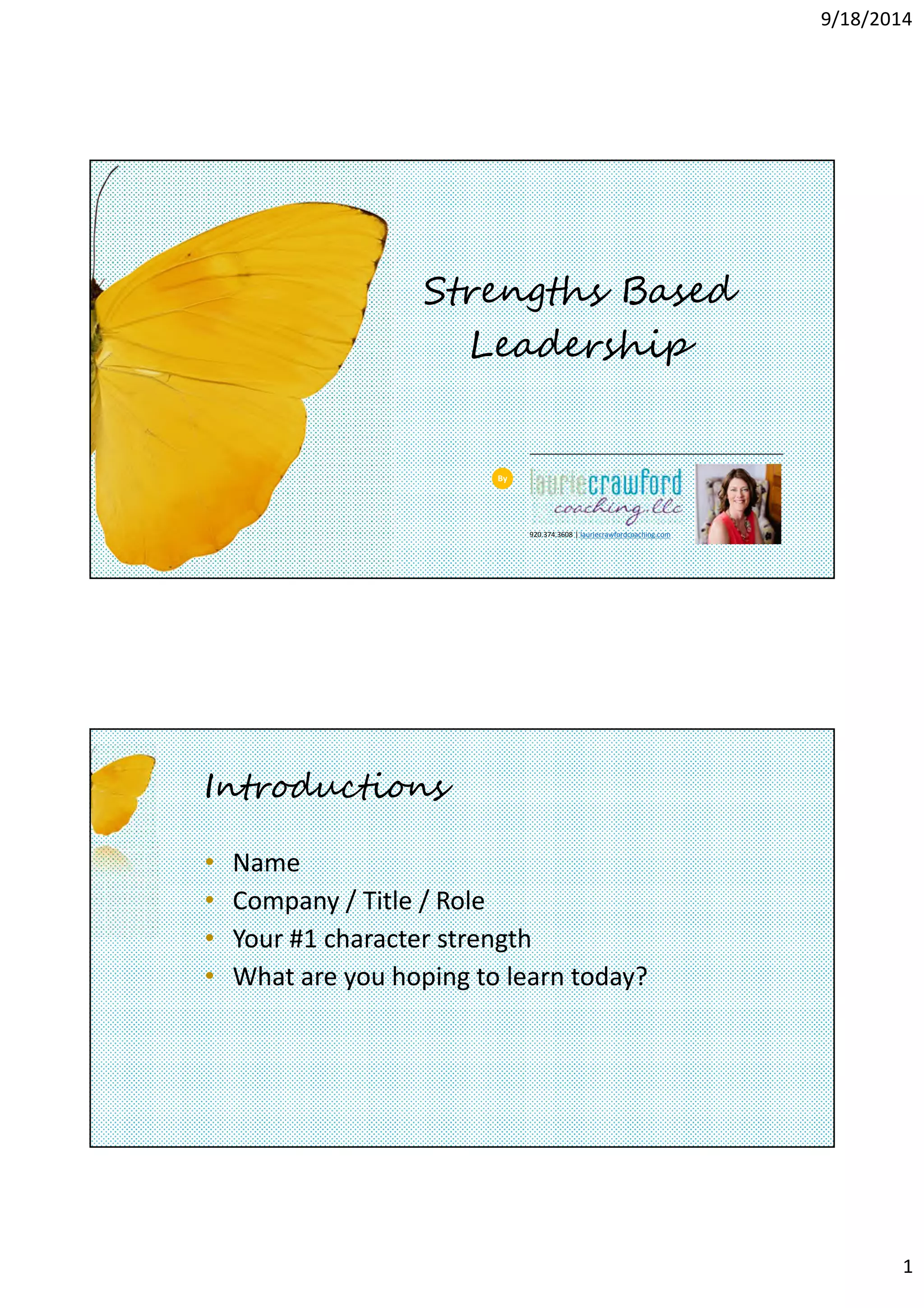 Strengths-Based Leadership | PDF