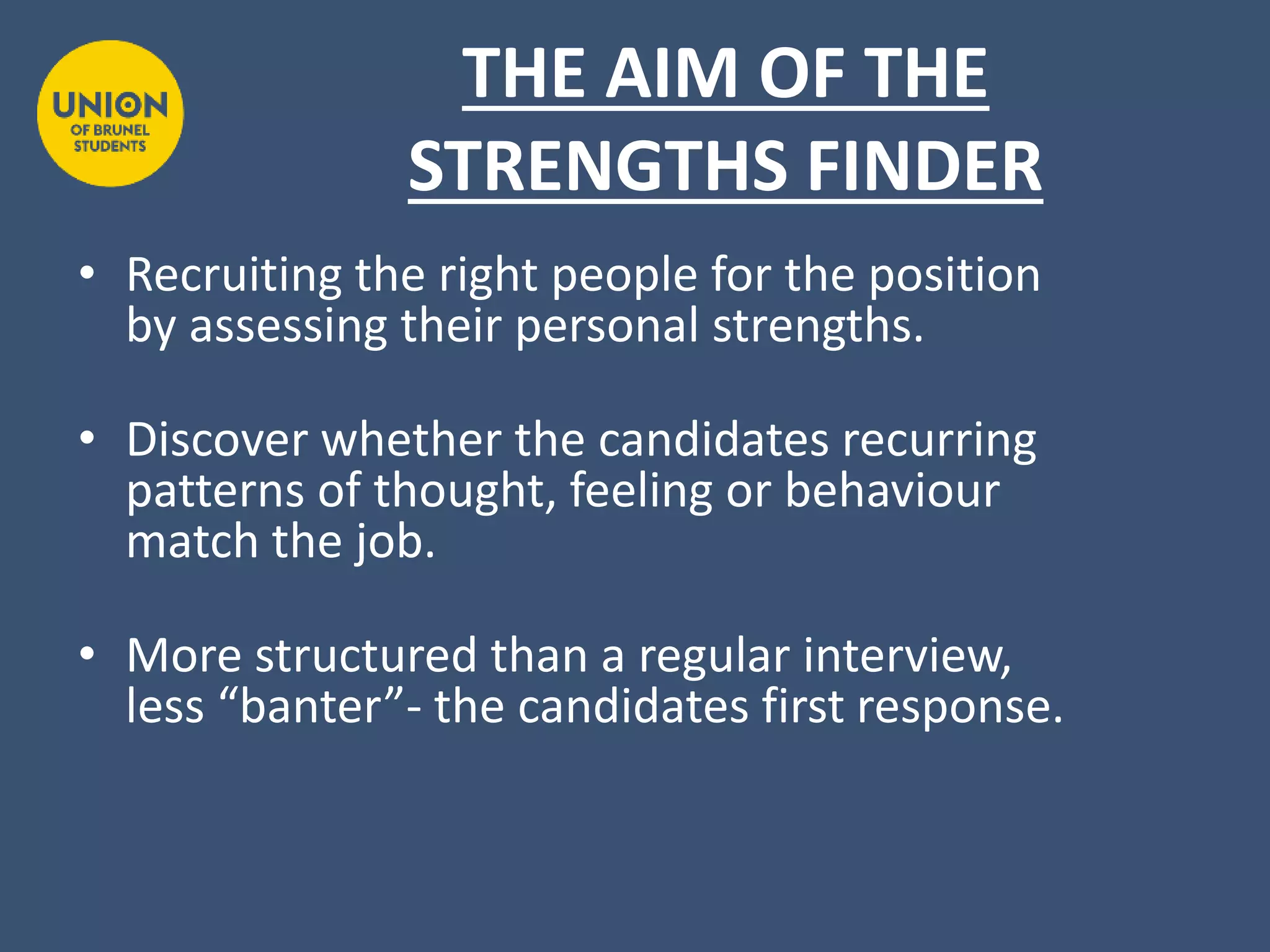 Strengths finder | PPT