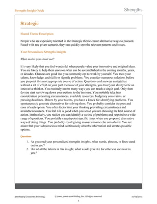 What are my top 5 strengths as a professional? | PDF | Career Advice ...