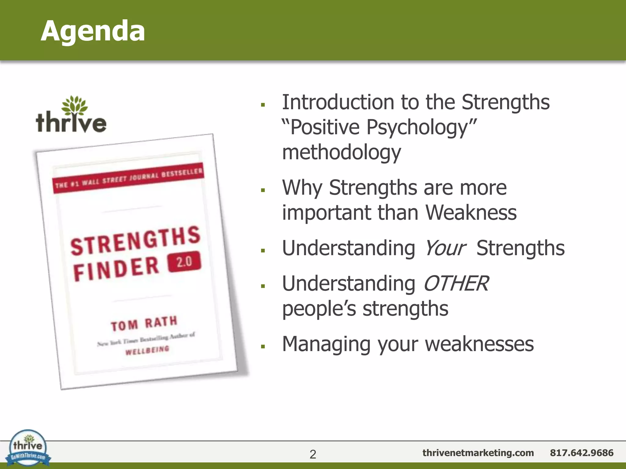 Strengths Finder Training | PPTX