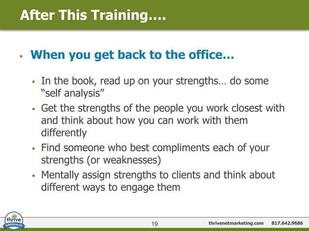 Strengths Finder Training | PPTX | Science