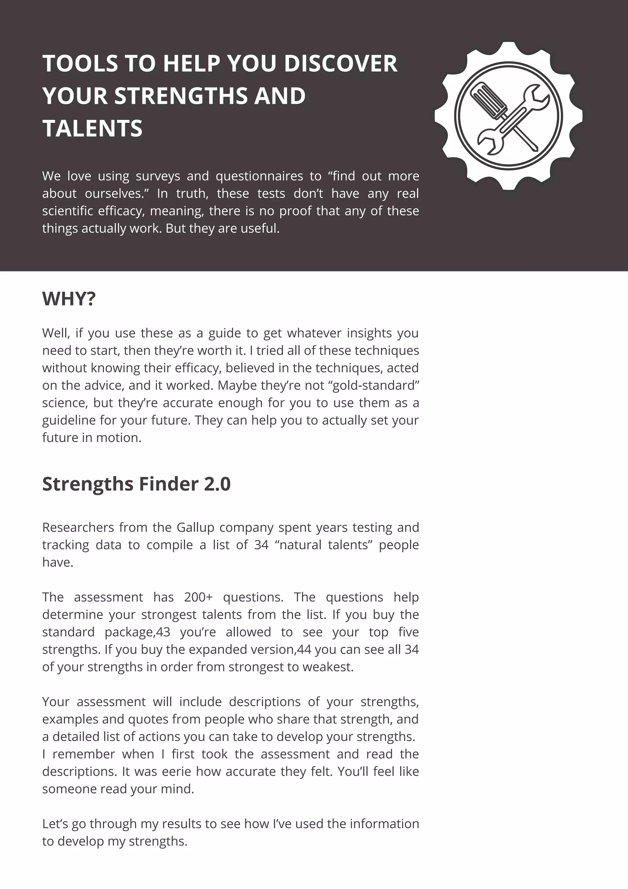 Guide TO FINDING YOUR NATURAL TALENTS AND STRENGTHS | PDF