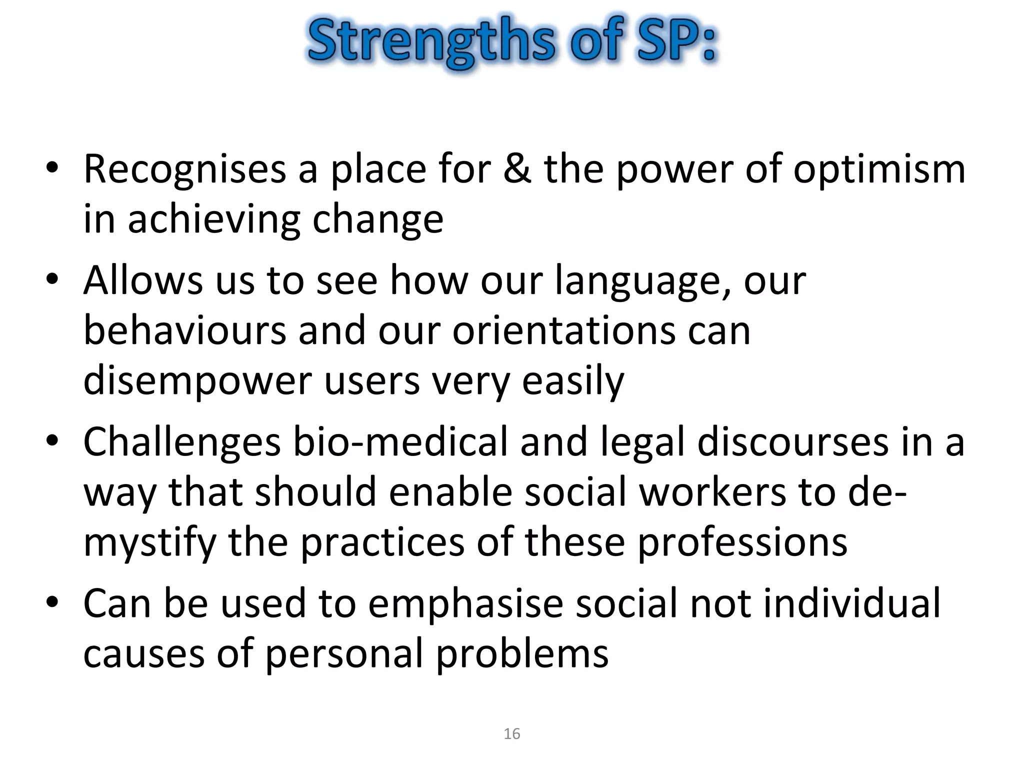 Lecture on Strengths Perspective | PPT