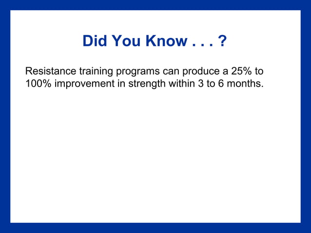 Strength training | PPT | Fitness and Exercise | Healthy Living