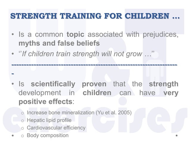 Strength training for children | PPTX
