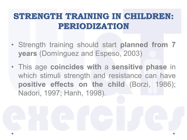 Strength training for children | PPTX
