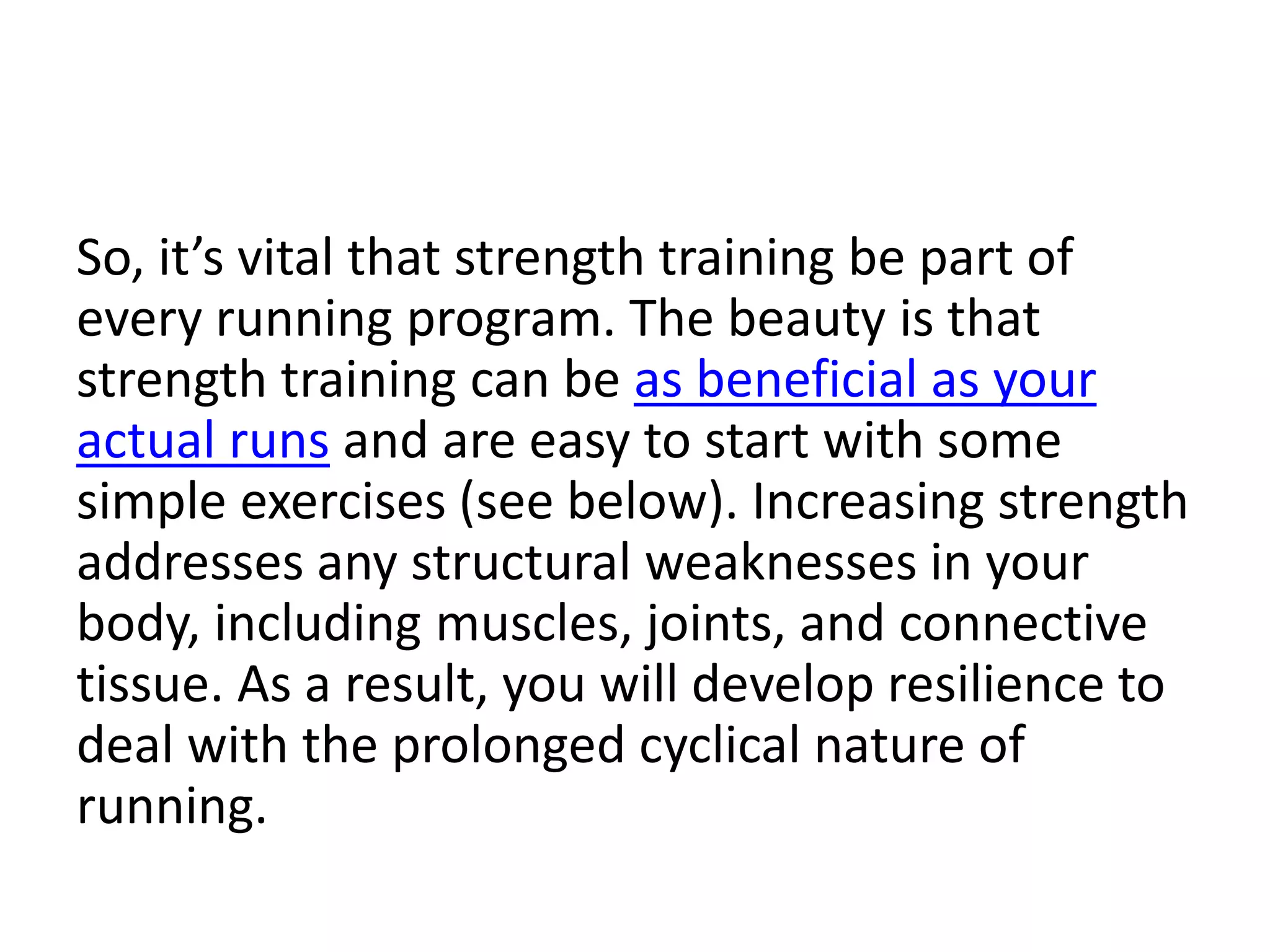 STRENGTH TRAINING FOR RUNNERS | PPTX
