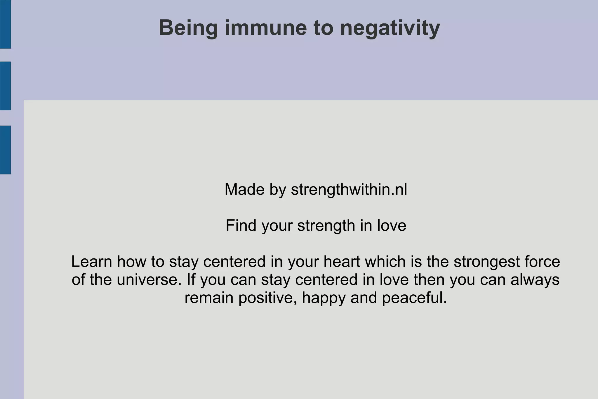 Learn how to stay centered in your heart | ODP