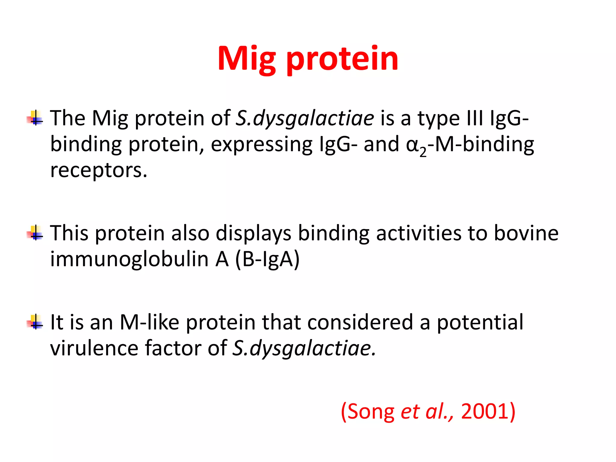 Potential virulence factors of Streptococcus dysgalactiae associated ...