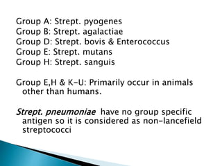 Streptococci | PPTX