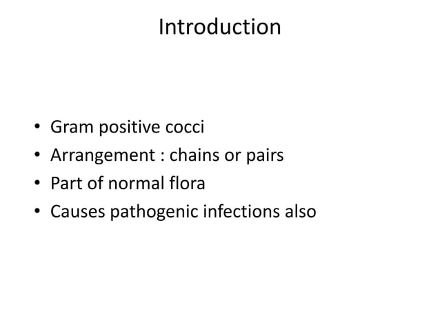 Streptococcus | PPTX | Infectious Diseases | Diseases and Conditions