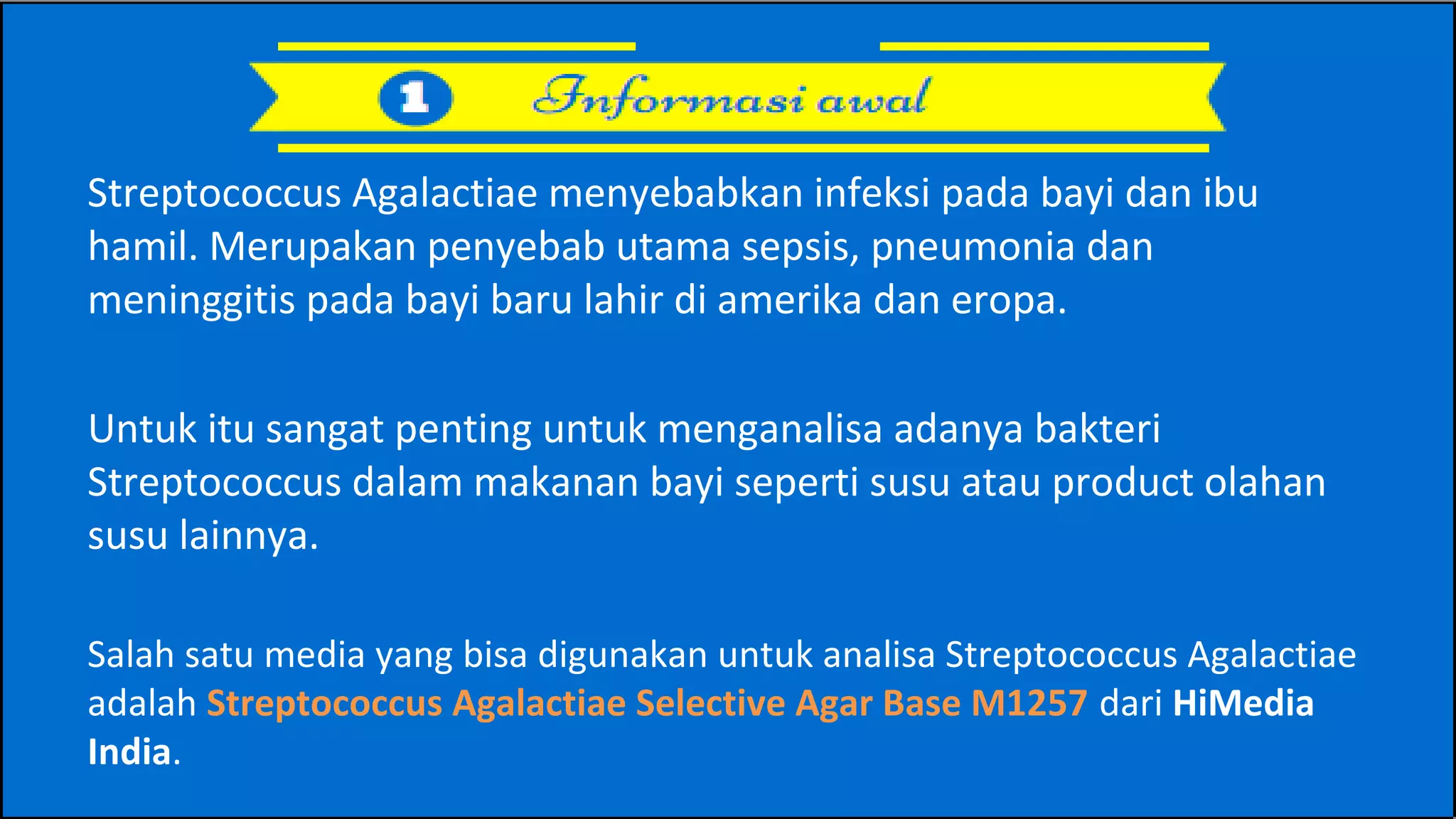 Streptococcus Agalactiae Selective Agar Base | PPT