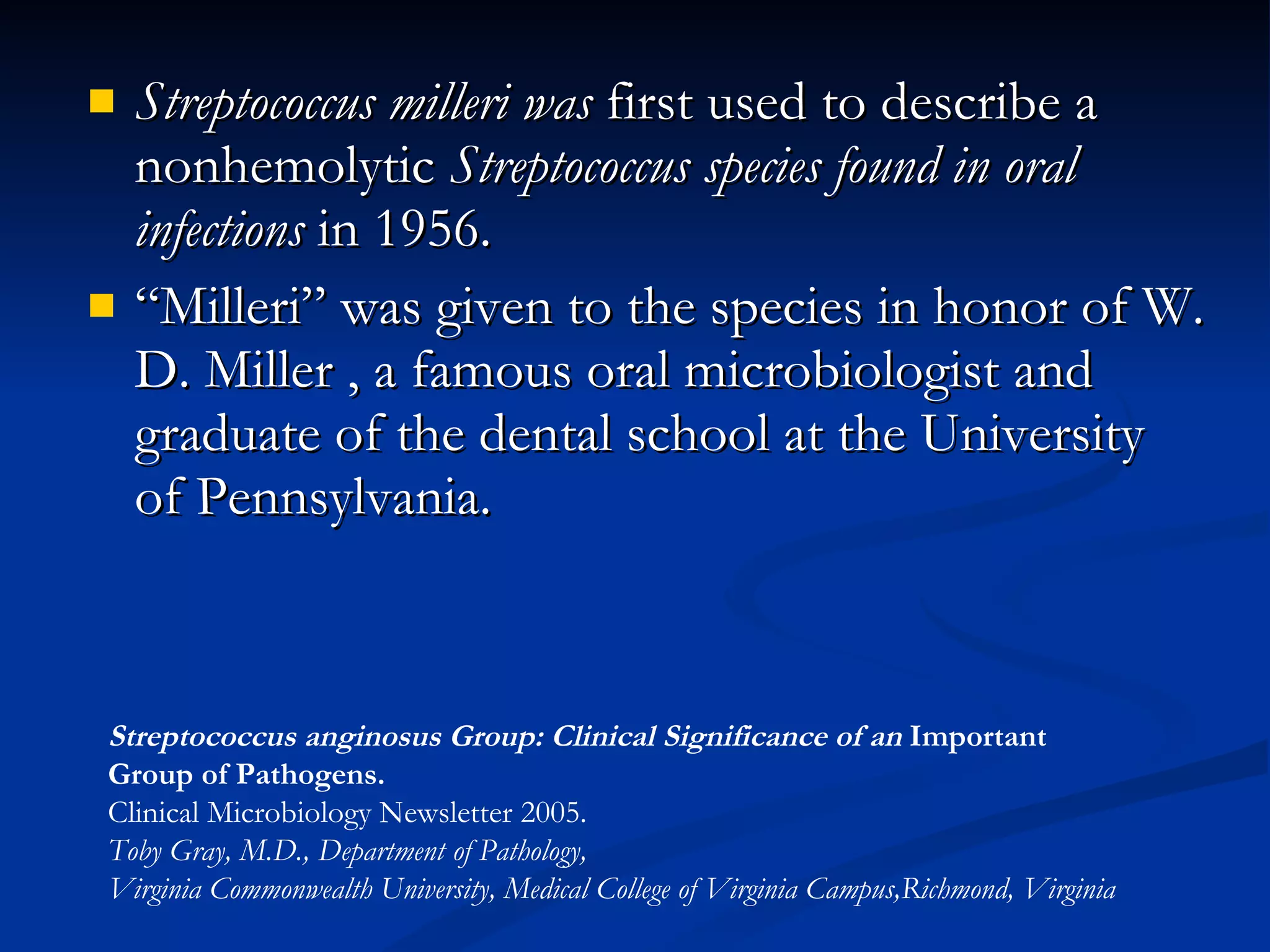Streptococcus constellatus | PPT