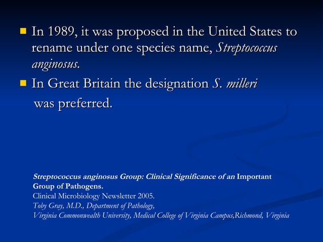 Streptococcus constellatus | PPT