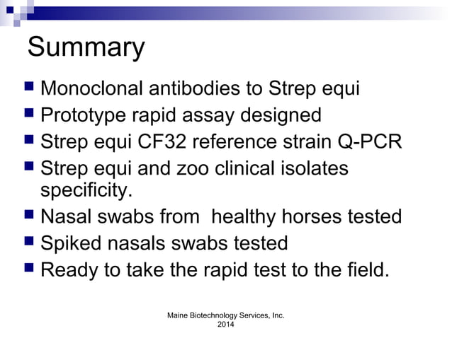 Streptococcus equi field trial data | PPT | Ear, Nose and Throat ...