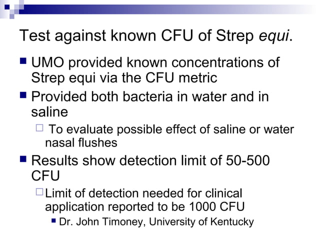 Streptococcus equi field trial data | PPT | Ear, Nose and Throat ...